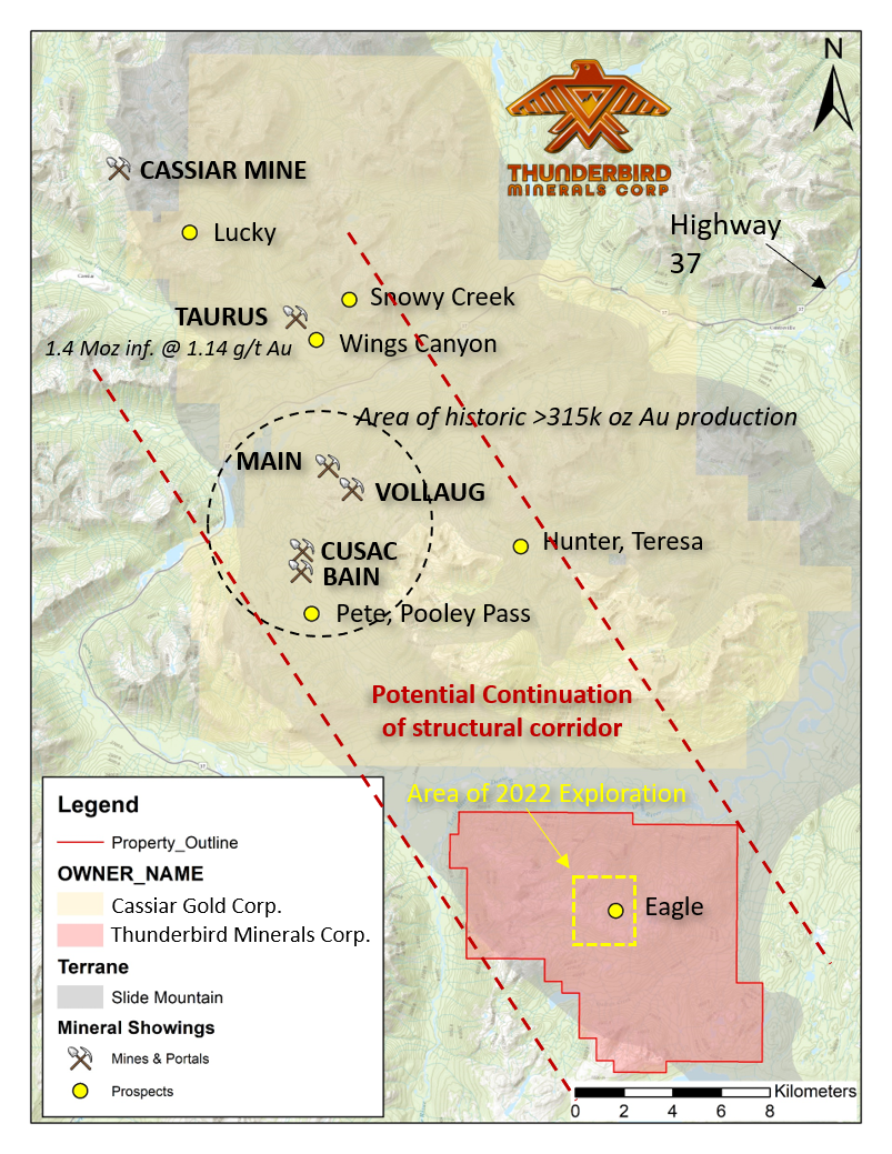 Eagle Mountain Property - Thunderbird Minerals Corp.